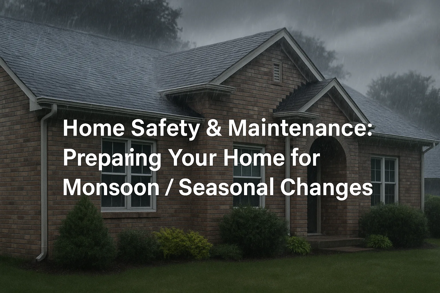 Home Safety & Maintenance: Preparing Your Home for Monsoon / Seasonal ...